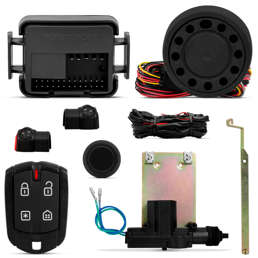 Alarme Pósitron Cyber EX360 + Trava Traseira - Connect Parts